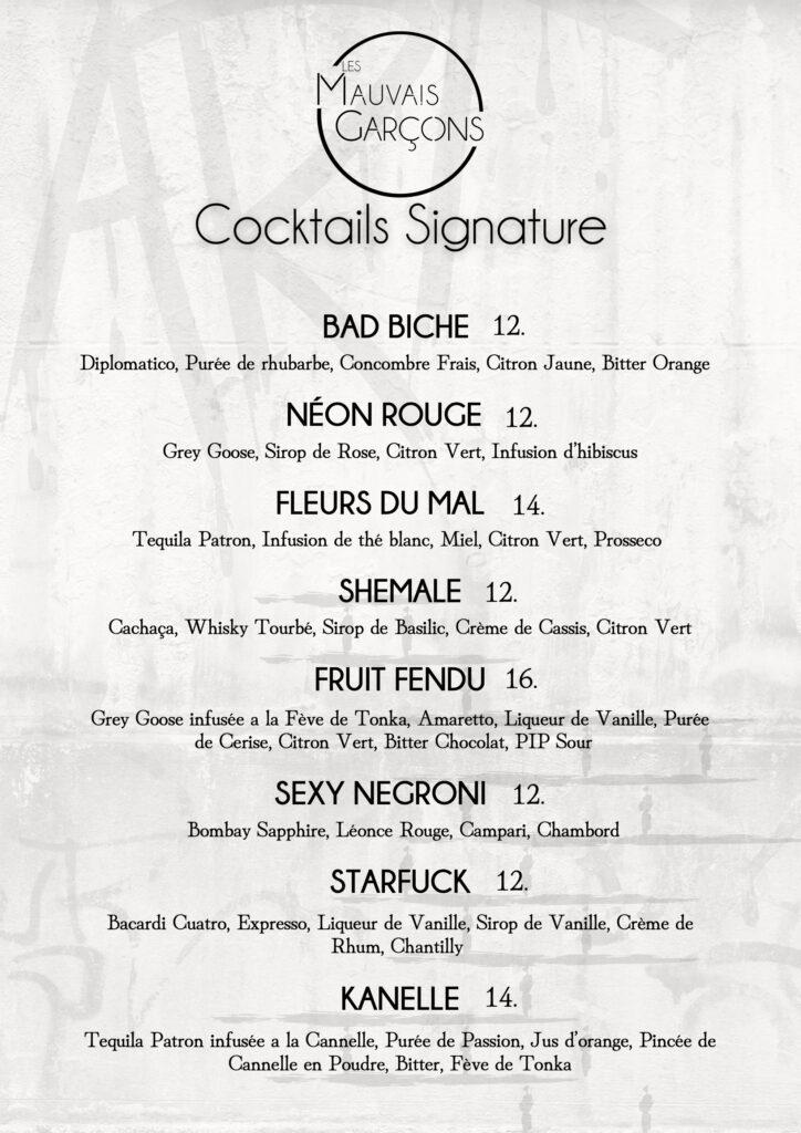 Cocktails Signature - LMG